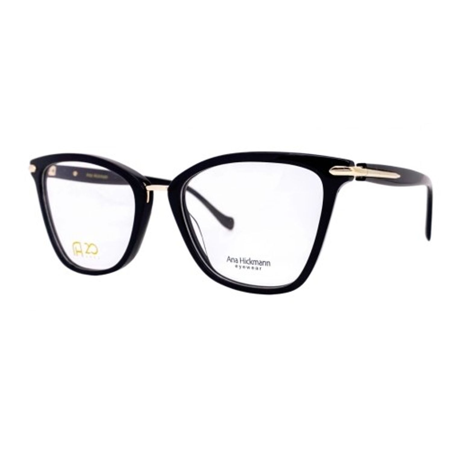 Armação de Óculos de Grau Ana Hickmann, Modelo AH6432, cor A01 - Oticas ...