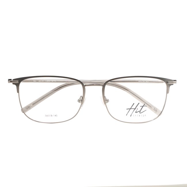 Armação de Óculos de Grau Hit, modelo 2 4041, cor Prata, tamanho 56 ...